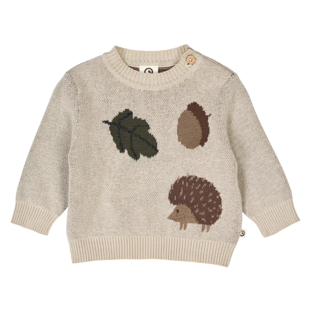 Shop Acorn Knit Sweater - Oak - Li'l Baby Sprouts