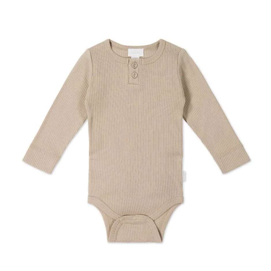 Shop Long Sleeve Bodysuit - Fawn - Li'l Baby Sprouts